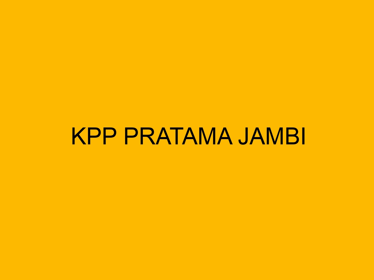 Kpp Pratama Jambi 9675