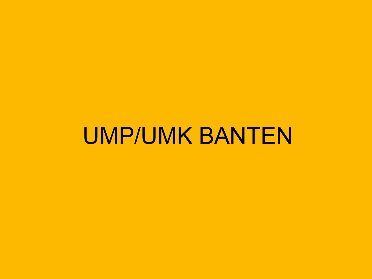 UMP/UMK Banten - bloghrd.com