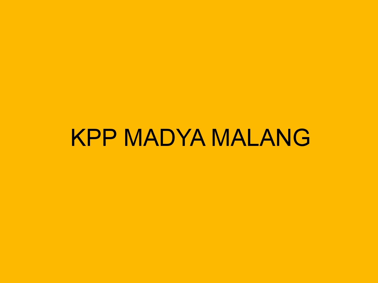 Alamat, Lokasi dan Kontak KPP Madya Malang